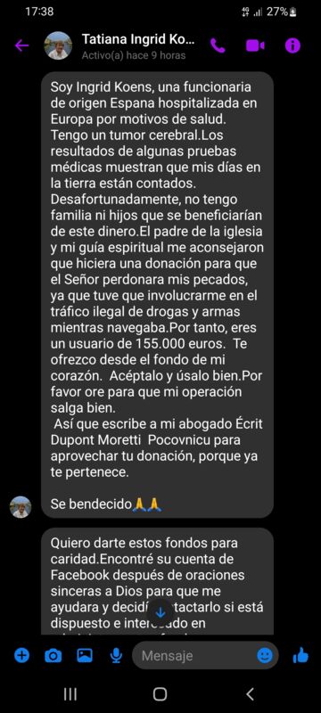 Facebook.com | 55 07 06 11 | Tatiana Ingrid Koens | 1 informe